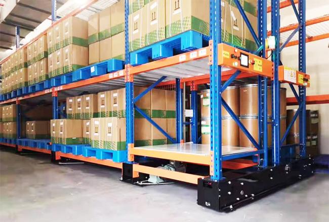 Rail-Guided Open-Type Electric Mobile Racking Warehouse Storage Rack