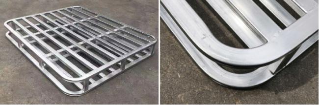 Double Deck Steel Pallets For Warehouse Storage(round corners )