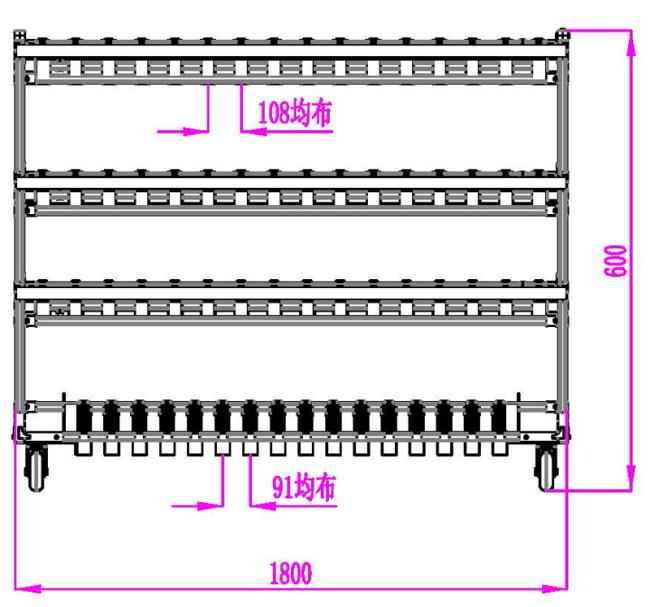 Aluminum alloy Lean Pipe Flow Material rack