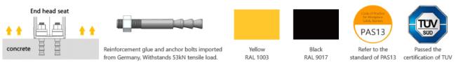 MD Safety Barrier Warehouse flexible anti-collision system FS-2023A 