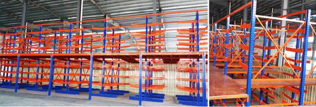 Cantilevered Mezzanine Racking