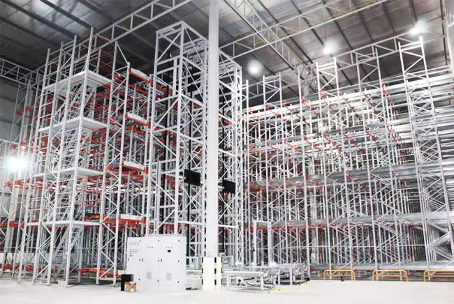 Four Way Radio Shuttle Racking ASRS Pallet Runner Rack  4 Way Radio Shuttle Racking