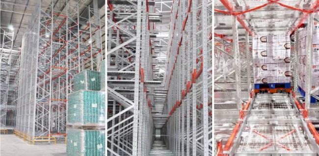 Four Way Radio Shuttle Racking ASRS Pallet Runner Rack  4 Way Radio Shuttle Racking