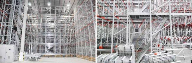 Four Way Radio Shuttle Racking ASRS Pallet Runner Rack  4 Way Radio Shuttle Racking