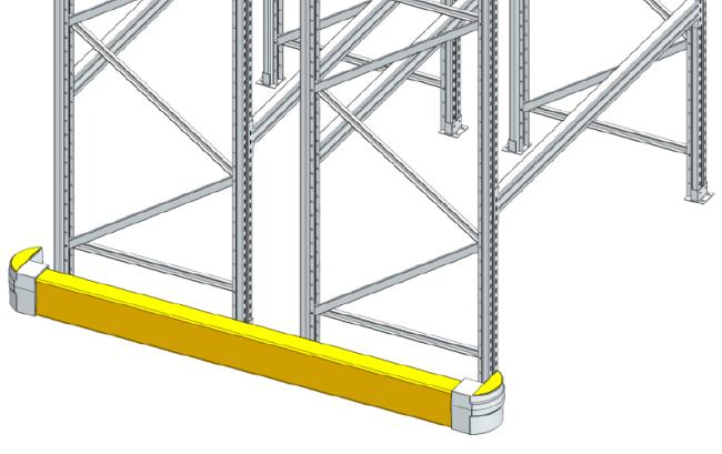 Rack End Protector Safety Barrier Warehouse Flexible Anti-Collision Guardrails