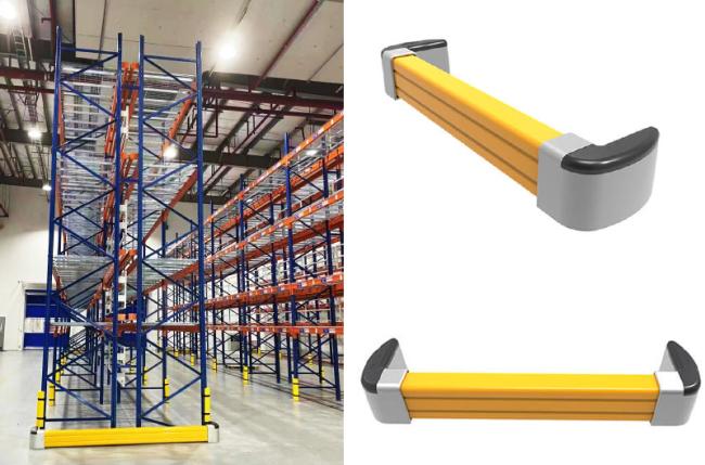 Rack End Protector Safety Barrier Warehouse Flexible Anti-Collision Guardrails