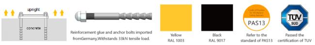 H Safety Barrier Warehouse flexible anti-collision system FS-2023A