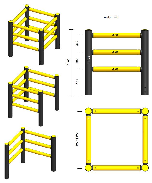 LA-3 Building Post Safety Barrier
