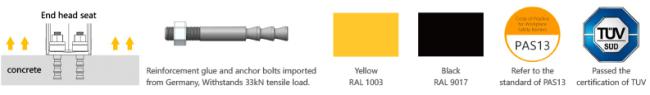MD Safety Barrier Warehouse flexible anti-collision system FS-2023A 