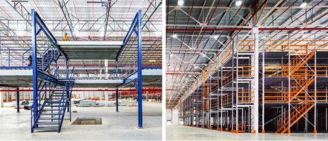 Steel Structure Garret Mezzanine Floor Platform  Heavy Duty Rack