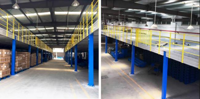 Steel Structure Garret Mezzanine Floor Platform  Heavy Duty Rack