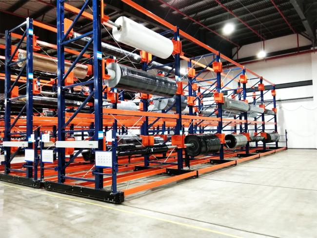 Electric mobile racking system