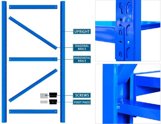 Medium Duty Rack Carton Box Storage rack Long Span Rack Warehouse Storage Racking
