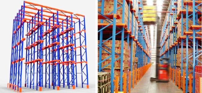Drive Through Rack Heavy Duty Pallet Rack Warehouse Storage Racking