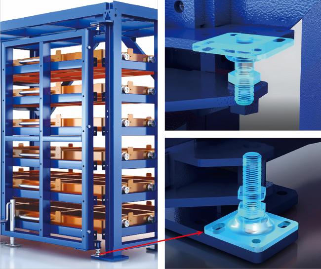 Roll Out Metal Structure Rack Heavy Duty Manual Horizontal Sheet Metal Storage Rack Industrial Use