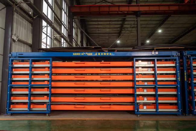 Roll Out Metal Structure Rack Heavy Duty Manual Horizontal Sheet Metal Storage Rack Industrial Use