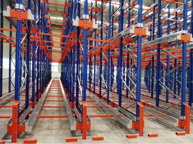 Radio Shuttle Pallet Racking Warehouse Storage Four Entry Way Shuttle High Speed Pallet Equipment Radio Car Racking