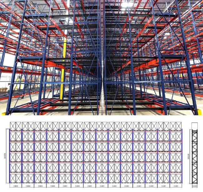 Push Back Pallet Rack