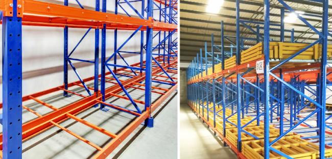 Push Back Pallet Rack High Density Warehouse Storag Rack