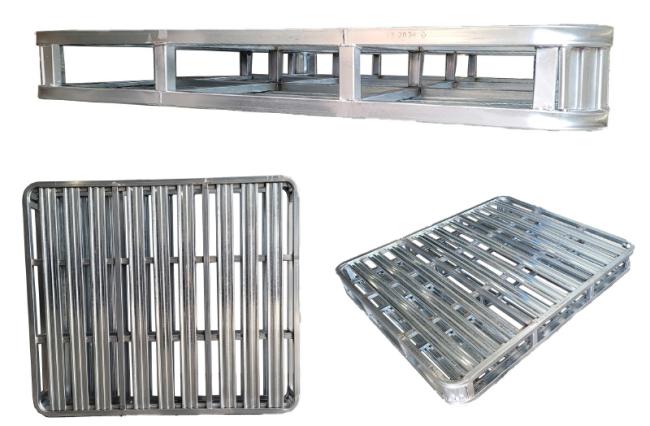Rounded Corner Steel Pallet Are Used To Store Bagged Grain, Feed, Etc.To Prevent The Bags From Being Broken By Forks And Facilitate Stacking And Stacking