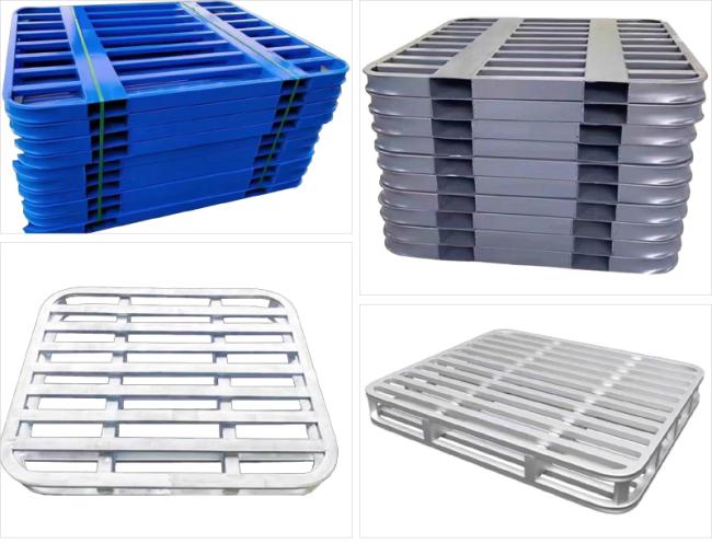 Rounded Corner Steel Pallet Are Used To Store Bagged Grain, Feed, Etc.To Prevent The Bags From Being Broken By Forks And Facilitate Stacking And Stacking