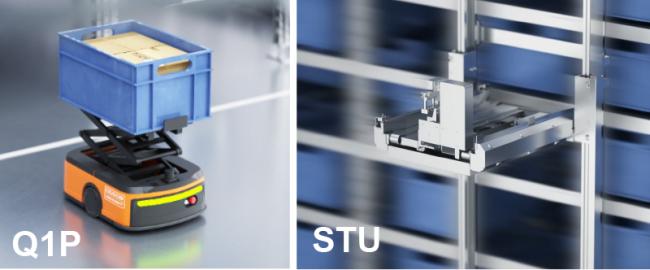 STU Workbin Robot Warehouse Picking Robot AMR Autonomous Mobile Robot For Transporting And Handling Material Boxes Workbin Material Bin