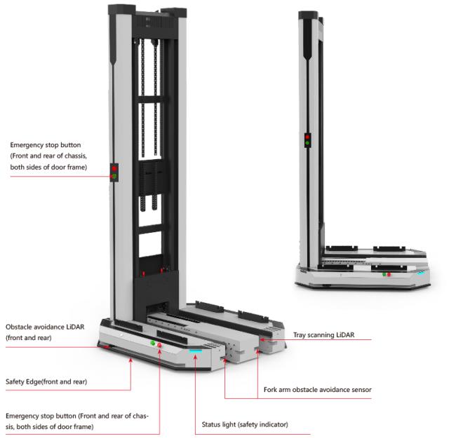 Very Narrow Aisle Fork-type Autonomous Mobile Robot