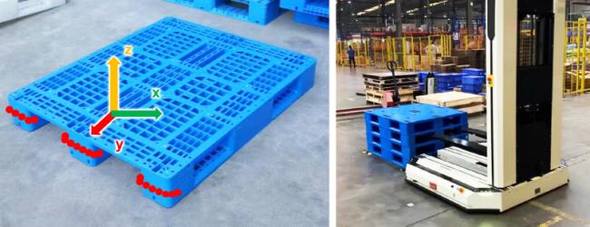 Very Narrow Aisle Fork-type Autonomous Mobile Robot