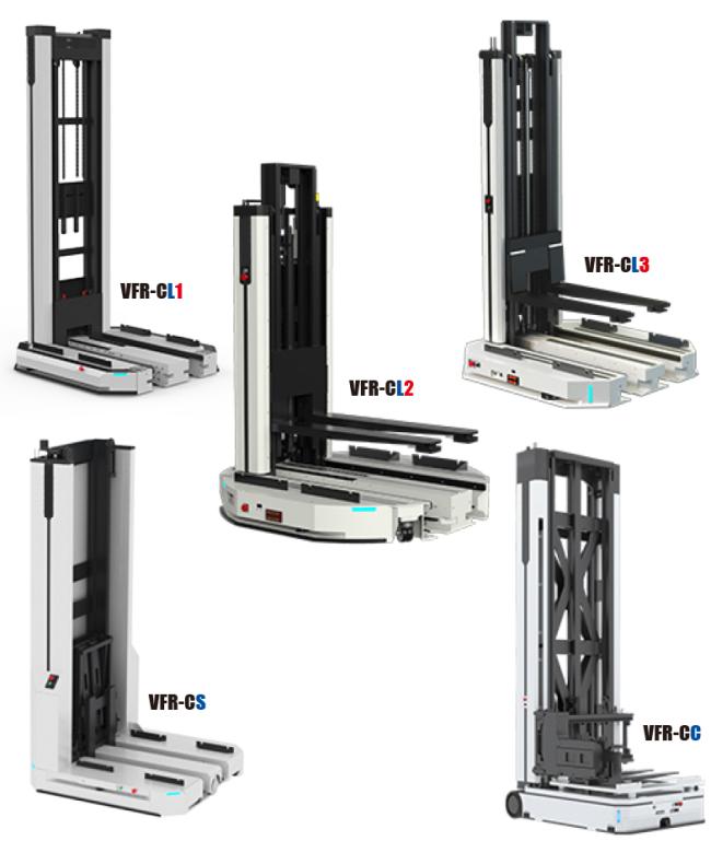 Very Narrow Aisle Fork-type Autonomous Mobile Robot