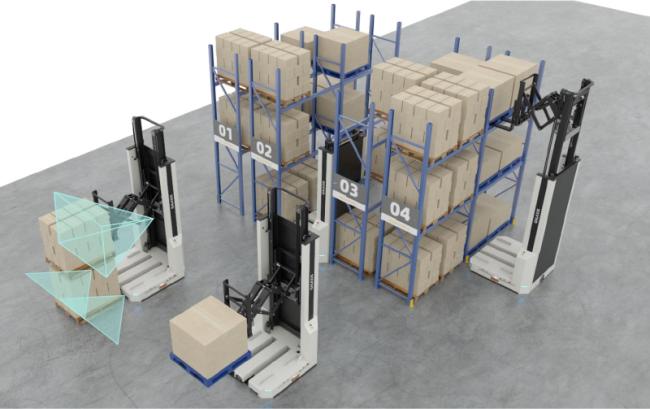 VFR-CS1,VNA Fork-type AMR,Very Narrow Aisle Fork-type Autonomous Mobile Robot CS Serie stype 1 for Warehouse Pallet Stacking And Handling