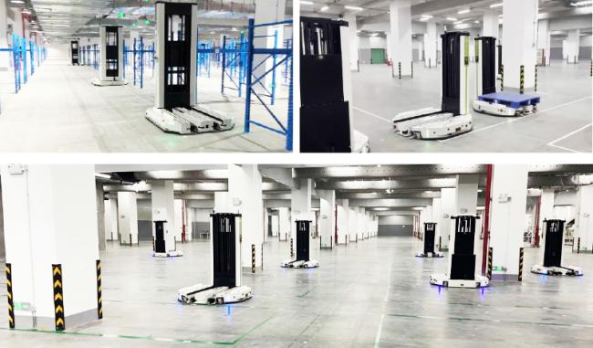 Very Narrow Aisle Fork-type Autonomous Mobile Robot