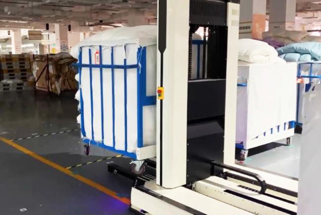 Very Narrow Aisle Fork-type Autonomous Mobile Robot