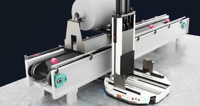 Very Narrow Aisle Fork-type Autonomous Mobile Robot