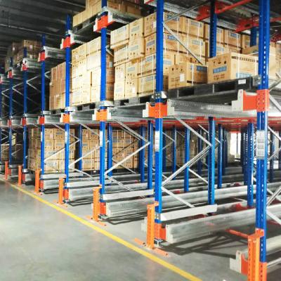 China Radio Shuttle Rack Warehouse Storage Racking pallet runner rack system Shuttle Rack For Cold Storage for sale