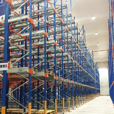 China Radio Shuttle Rack Warehouse Storage Racking pallet runner rack system Shuttle Rack For Cold Storage for sale
