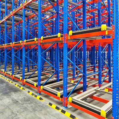 China Push Back Pallet Racking High Density Warehouse Storage Racking Push Back Rack for sale