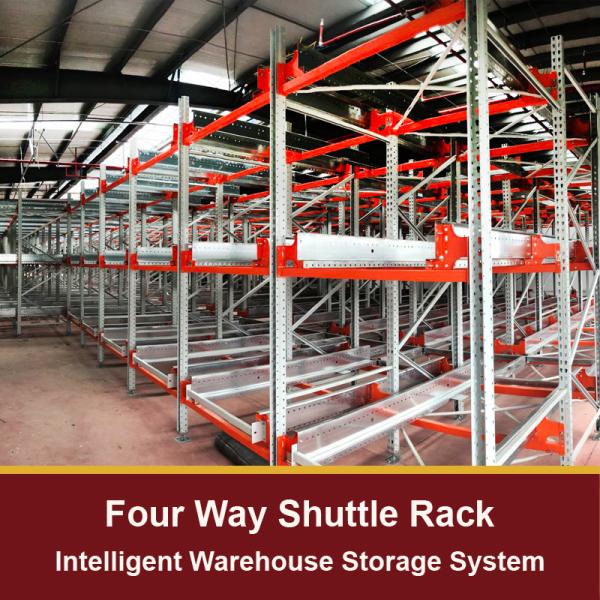 Four Way Radio Shuttle Racking ASRS Pallet Runner Rack  4 Way Radio Shuttle Racking