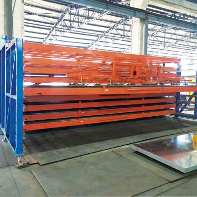 China Roll-Out Sheet Rack Drawer Racking Steel Plate Racking Heavy Duty Warehouse Storage Rack for sale