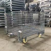 China Galvanized Storage Cage Wire Mesh Container for sale