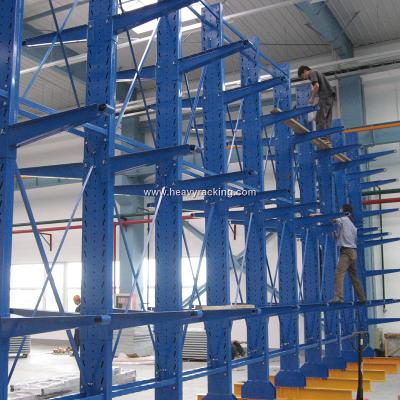 China Cantilever Rack For Long Products Single Or Double Sided Cantilever Rack Warehouse Storage Racking for sale