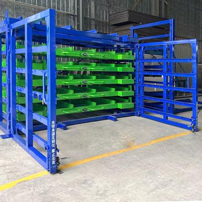 China A14: Roll Out Metal Sheet Storage Rack Heavy Duty Drawer Metal Structure Rack Drawer Racking For Sheets Storage for sale