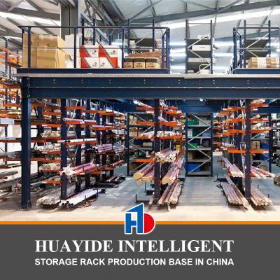 China A59: Mezzanine Racking Supported By Cantilever Rack, Cantilever Mezzanine Rack for sale
