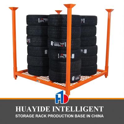 China B31 Estante de neumáticos portátiles Estante de apilamiento de neumáticos de 60 pulgadas Estante de almacenamiento de neumáticos en venta