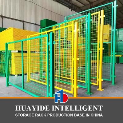China B55: Metal Wire Mesh Fence Warehouse Security Robot Safety Fencing Machine Guard Panel Workshop isolation network Workshop Safety Fence for sale