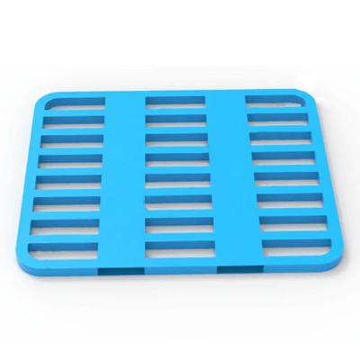 중국 C04: 둥근 모서리 강철 팔레트는 포대 곡물, 사료 등을 보관하는 데 사용됩니다. 포크에 의해 가방이 찢어지는 것을 방지하고 적재 및 쌓기를 용이하게 합니다. 판매용