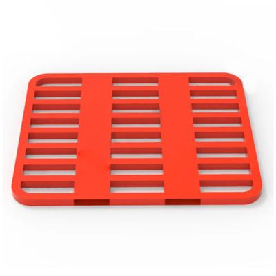 중국 C04: 둥근 모서리 강철 팔레트는 포대 곡물, 사료 등을 보관하는 데 사용됩니다. 포크에 의해 가방이 찢어지는 것을 방지하고 적재 및 쌓기를 용이하게 합니다. 판매용