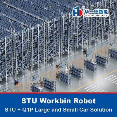 China STU+Q1P Large and Small Car Solution, STU Workbin Robot, AMR Autonomous Mobile Robot,  Warehouse Picking Robot  For Transporting And Handling Material Boxes Workbin Material Bin for sale