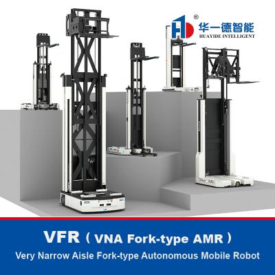 China VFR,VNA Fork-Type AMR,Very Narrow Aisle Fork-Type Autonomous Mobile Robot,Warehouse Automation And Logistics Industry Automatically Organize And Stack Pallets Handling Robot for sale