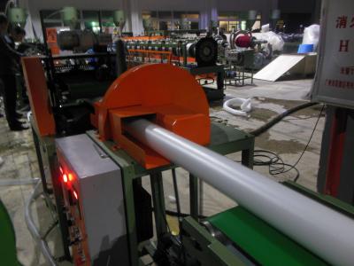 China Single Screw Extruder Pipe Production Line PE PVC Belling Making Machine Line With 120-800kg/h Capacity for sale