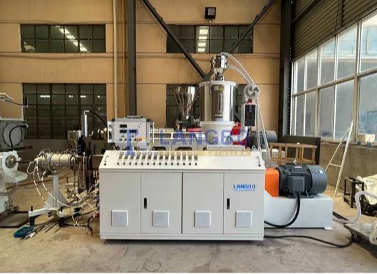High Speed Plastic PE HDPE Water Supply Drainage Irrigation Pipe Single Screw Extrusion Making Machine